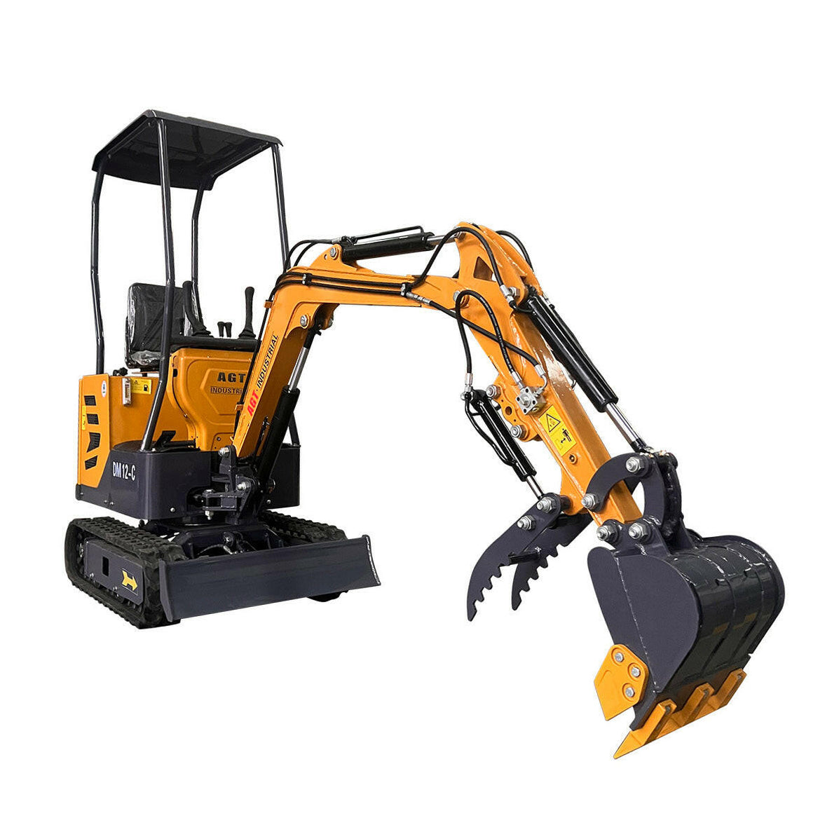 1 Ton, 13.5 HP Gasoline Engine (B&S) Mini Excavator w/ Hydraulic Thumb ...