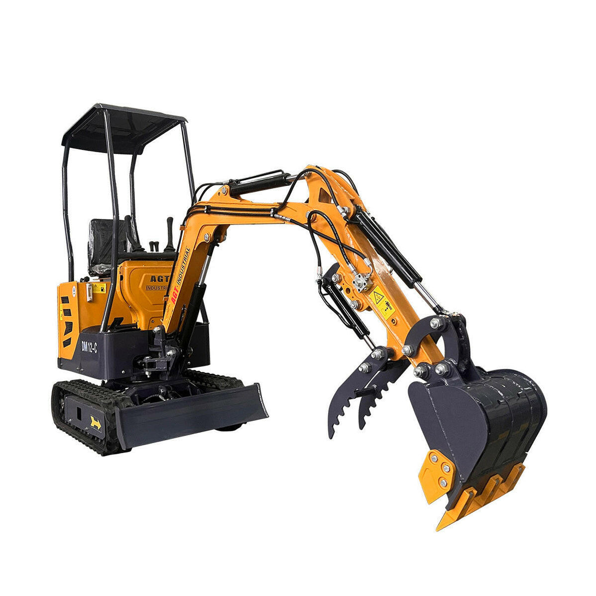 1 Ton, 13.5 HP Gasoline Engine (B&S) Mini Excavator w/ Hydraulic Thumb ...
