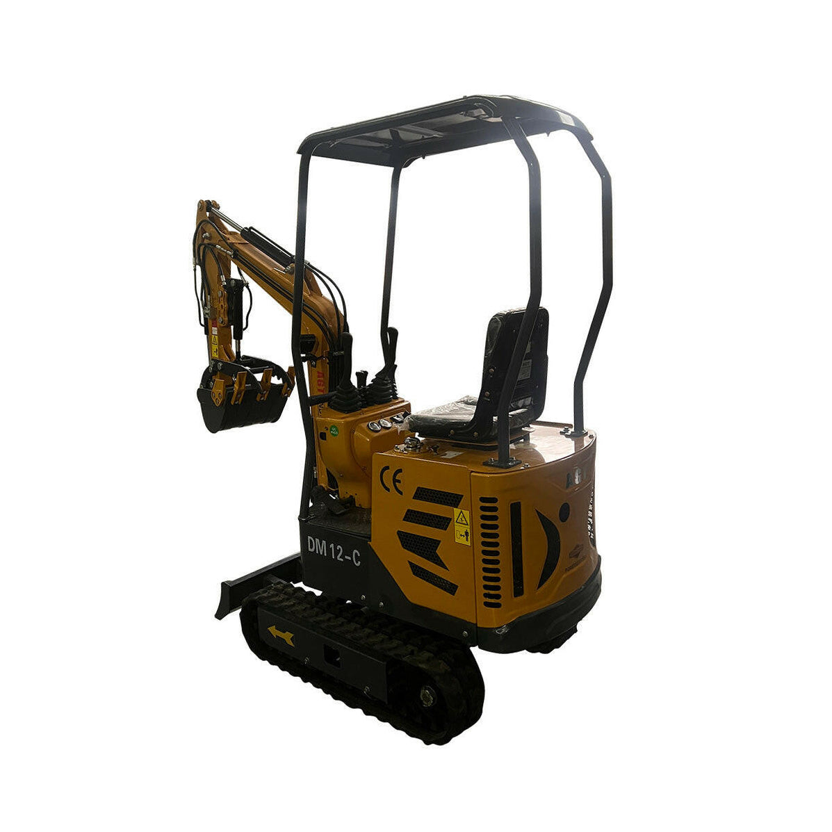 1 Ton, 13.5 HP Gasoline Engine (B&S) Mini Excavator w/ Hydraulic Thumb ...