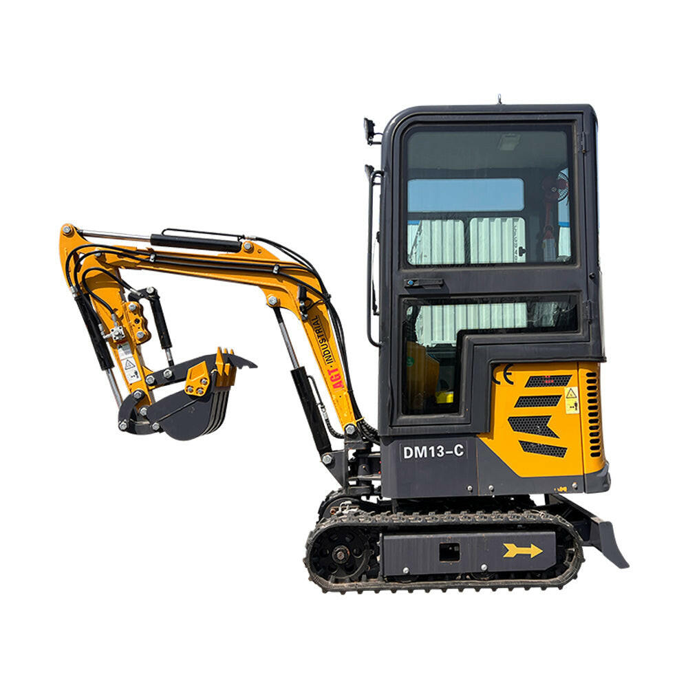 1 Ton, B&S Engine Mini Small Cab Excavator w/ Hydraulic Thumb & Swing ...