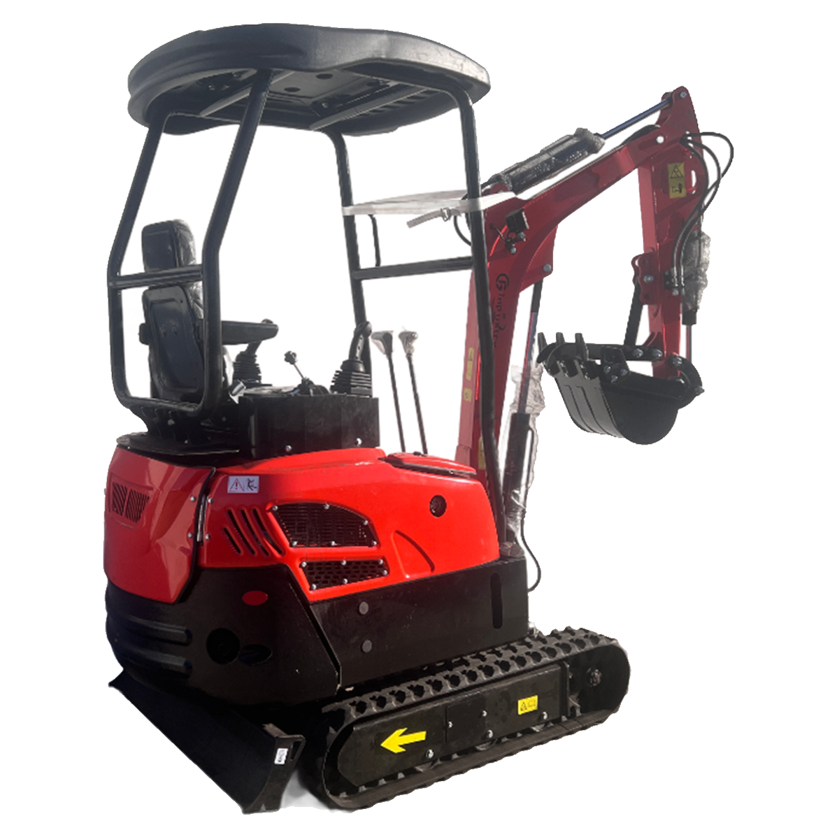 1.4 ton, Kubota Diesel Engine Mini & Small Excavator w/ Side Swing Boom ...