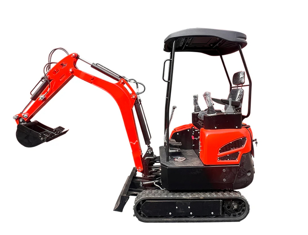 1.4 ton, Kubota Diesel Engine Mini & Small Excavator w/ Side Swing Boom ...